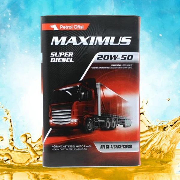 Petrol Ofisi Maximus 20W-50 Super Diesel 18 Litre - Cömertler Hidrolik Pnömatik